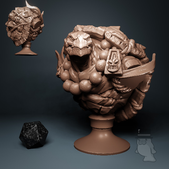 Tso ok Raging Wrath Collector Busts Artisan Guild Mini Manatee tso-ok-raging-wrath-collector-busts-artisan-guild-mini-manatee